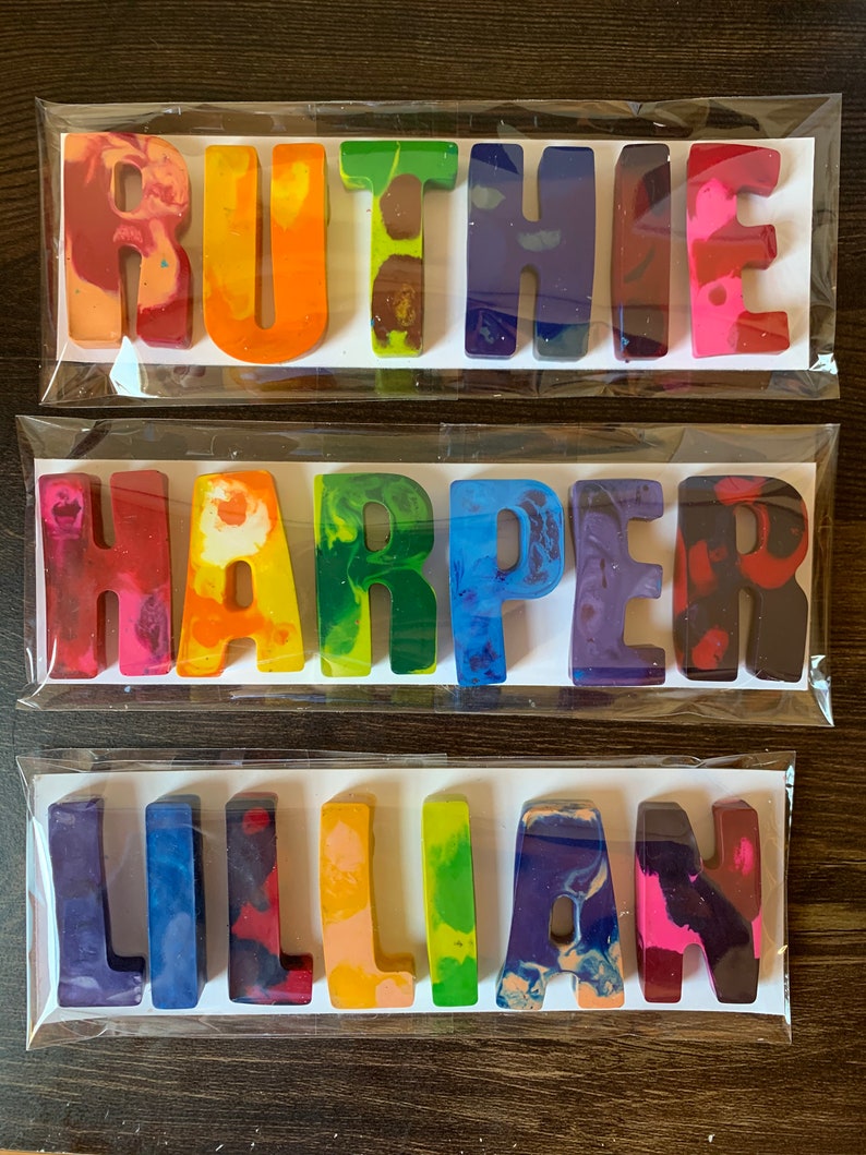 Personalized Name Crayons, Name Crayons, Letter Crayons, Custom Name ...