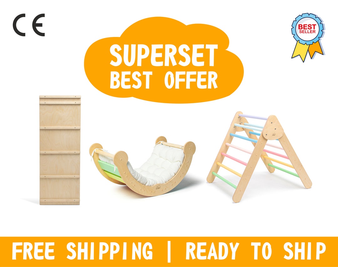 Set of 4 Items in Pastel Colours BEST PRICE Large Rocker - Etsy