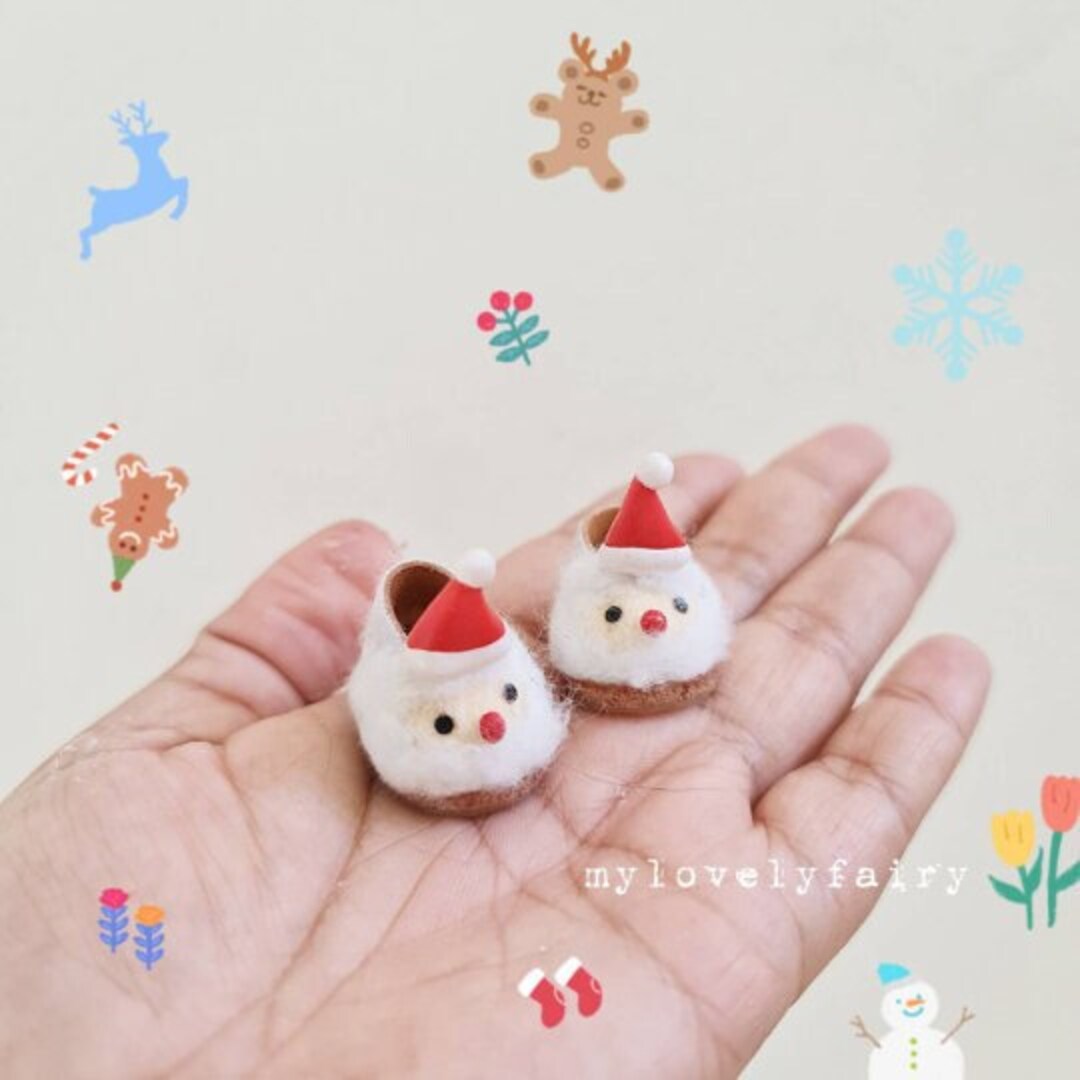 Santa Claus Christmas Shoes for Dolls choose Size for Your Dolls S004 ...