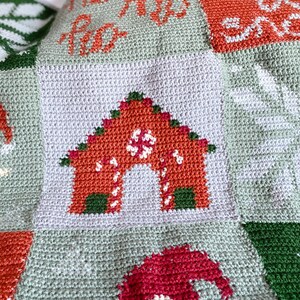 Crochet Pattern - Ho Ho Holiday Christmas Blanket - Etsy