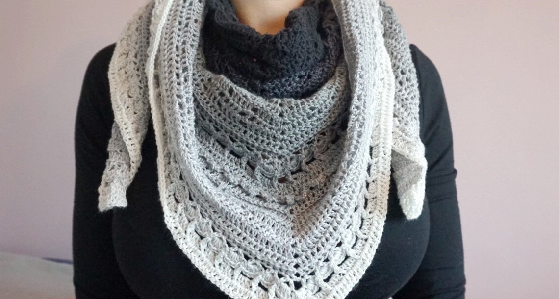Crochet Pattern - Silene Scarf / Shawl - Etsy