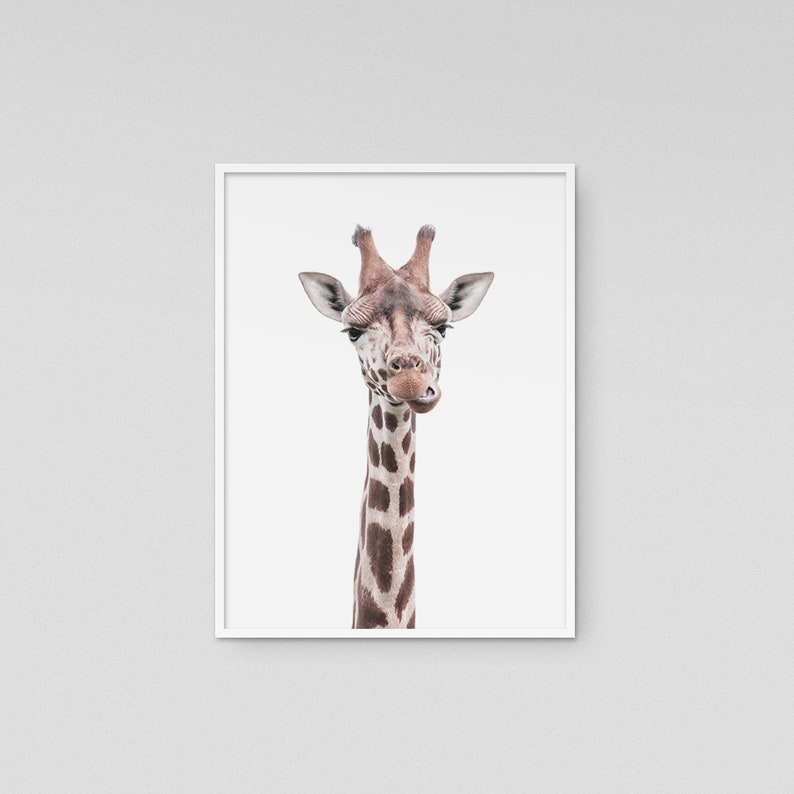 Giraffe Print Giraffe Wall Art Giraffe Poster Giraffe | Etsy