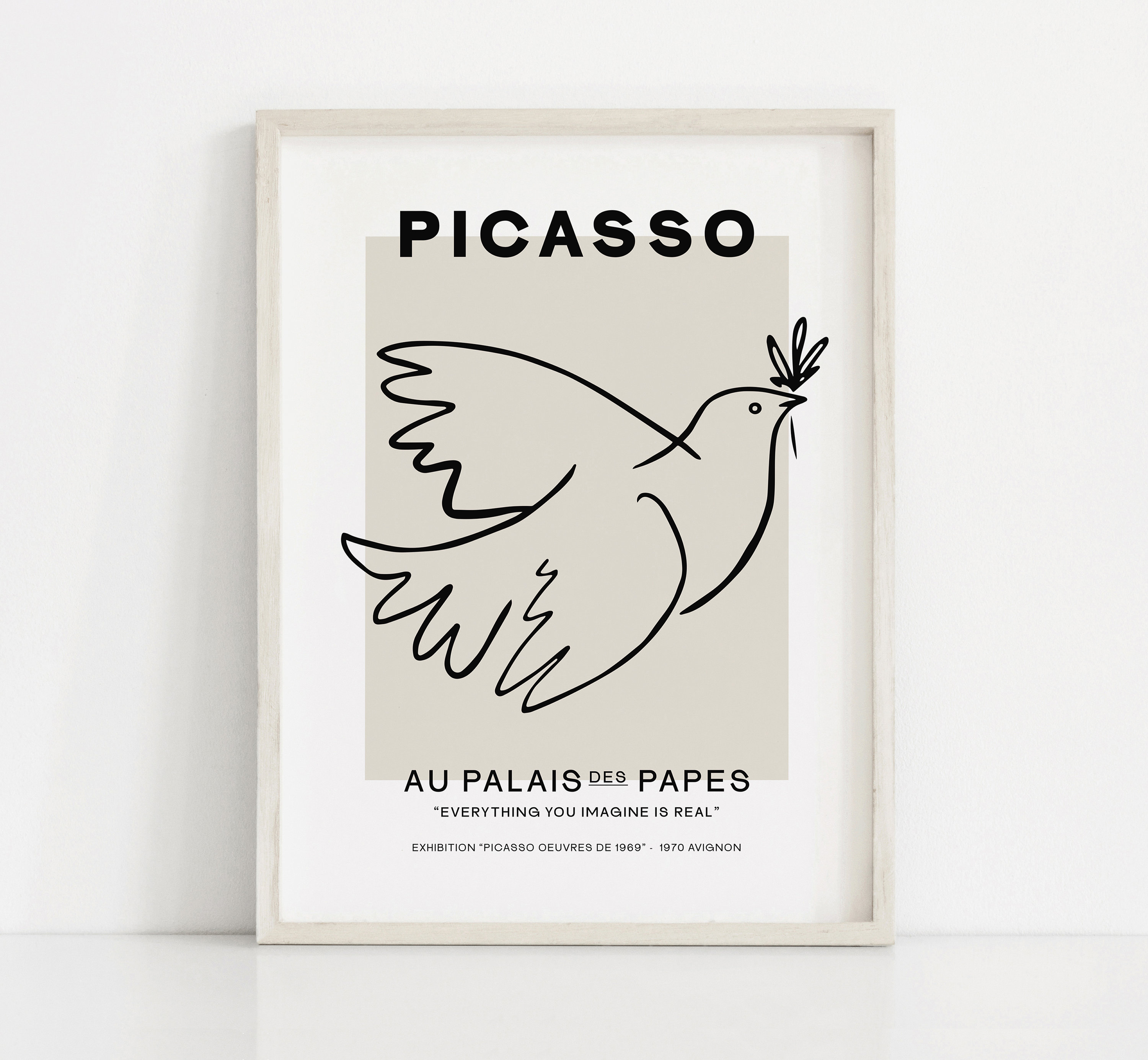 Picasso Bird Exhibition Art Print, Pablo Picasso Print, Picasso Poster ...