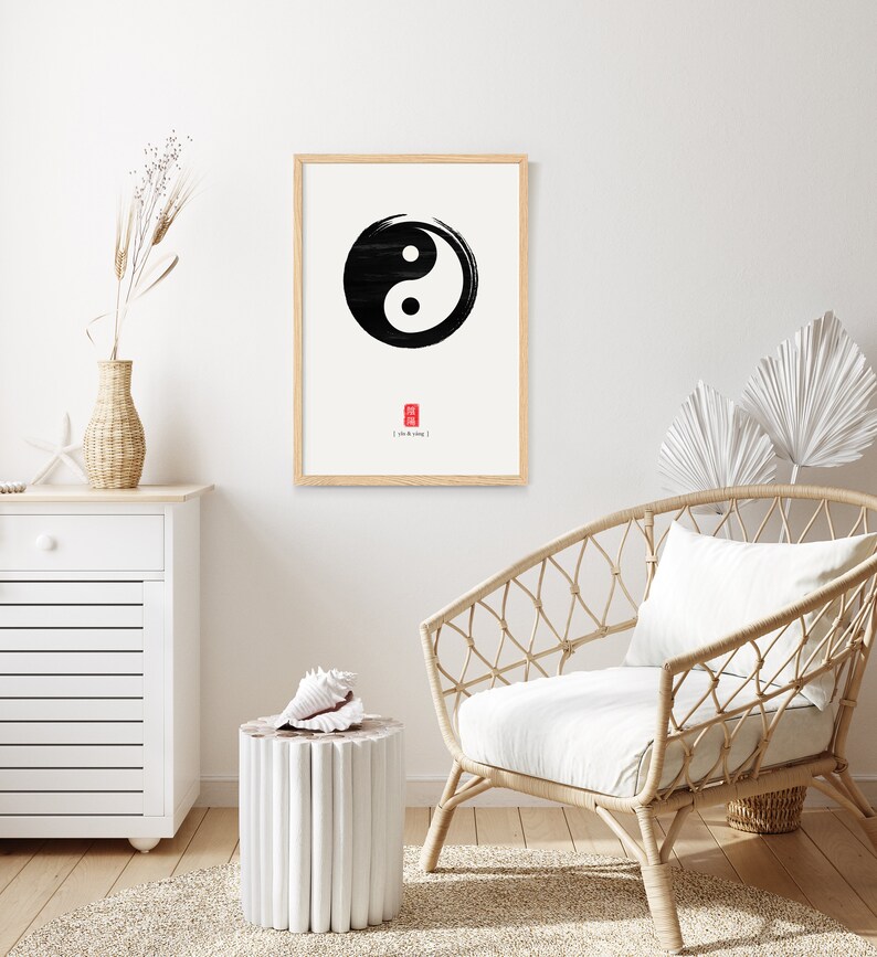 Set of 3 Zen Wall Art Famous Art Yin Yang Posterbuddha - Etsy