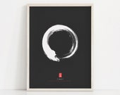 Enso Zen Wall Art Enso Circle Poster Enso Circle Zen Home - Etsy