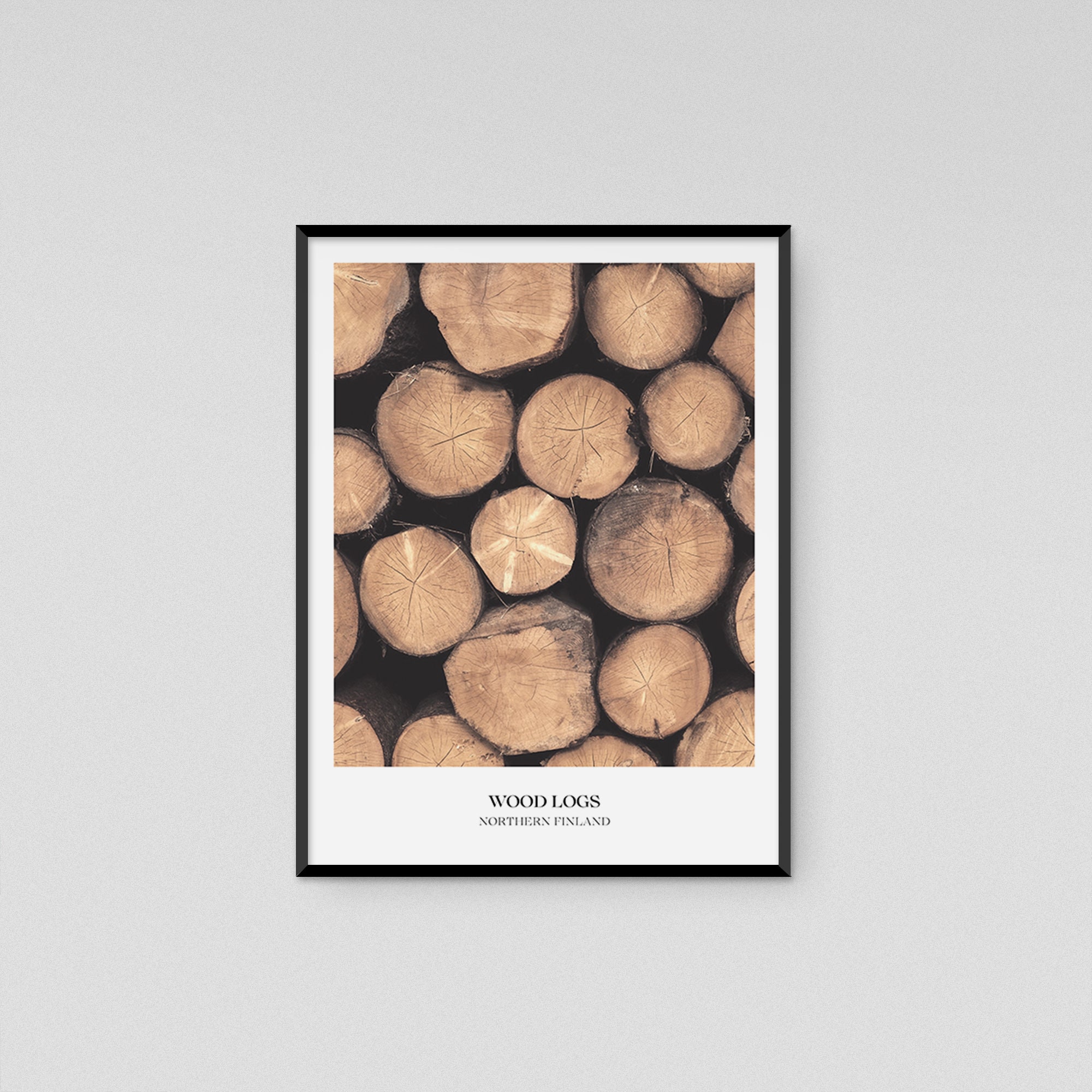 Wood Print Wood Wall Art Wood Poster Wood Pictures Logs | Etsy