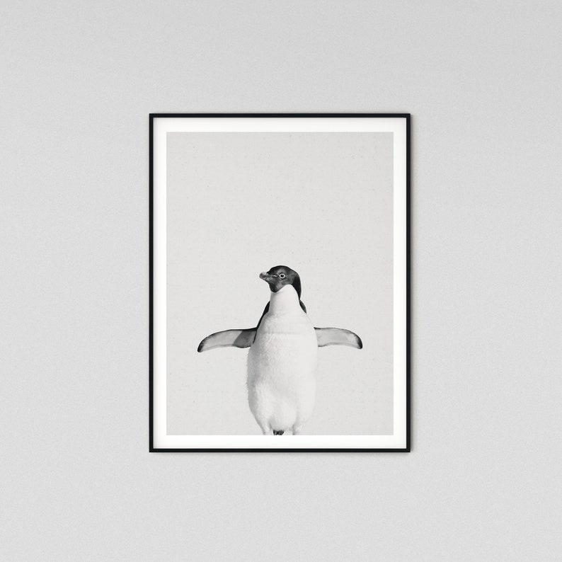 Penguin Print Penguin Wall Art Penguin Poster Penguin | Etsy
