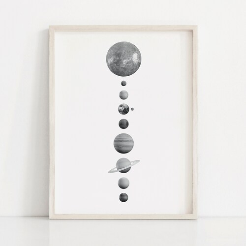 Space Graffiti. Solar System Print Space Wall Art Retro - Etsy