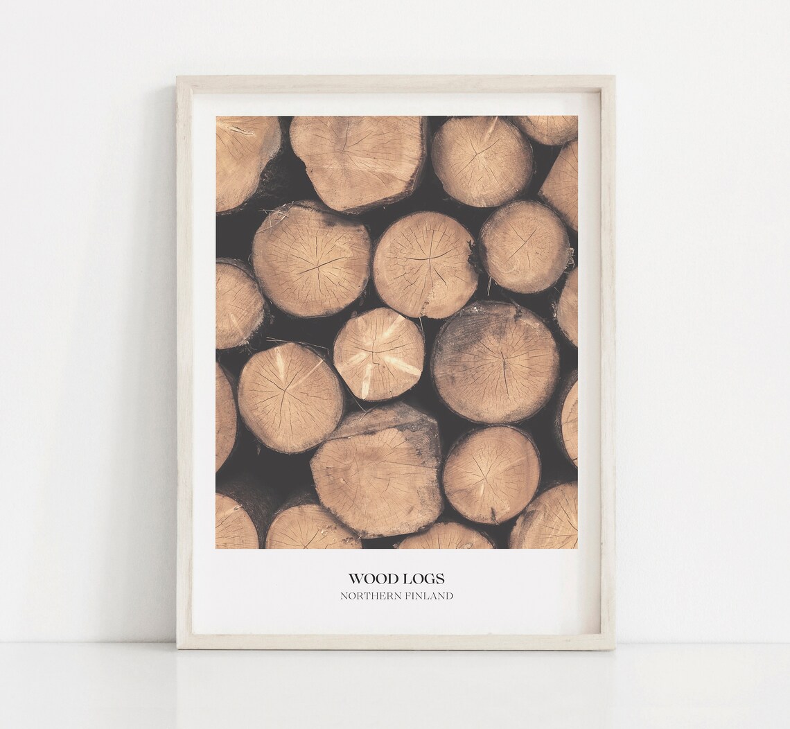 Wood Print, Wood Wall Art, Wood Poster, Wood Pictures, Logs, Logs ...