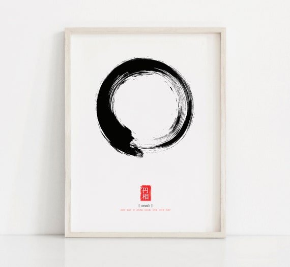 Enso Zen Wall Art Enso Circle Poster Enso Circle Zen Home - Etsy