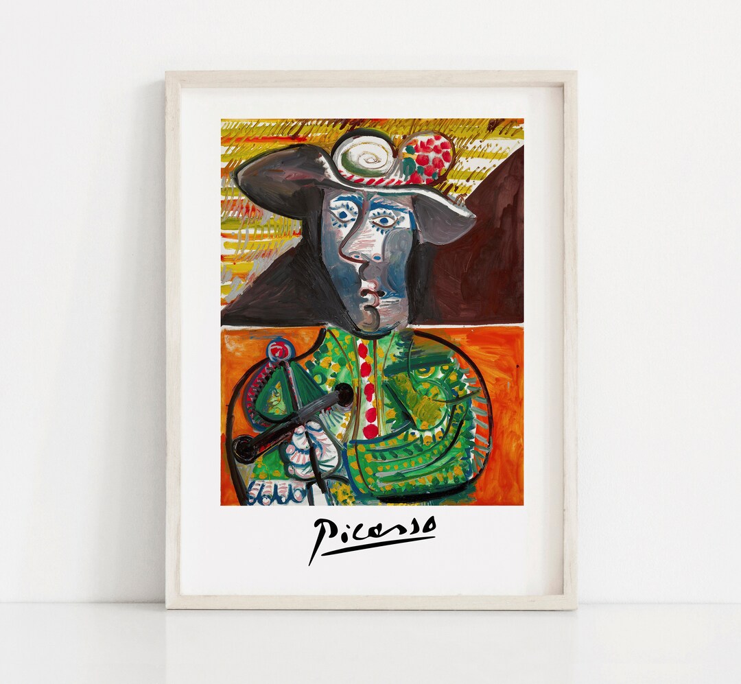 Pablo Picasso Wall Art, Le Matador, Orange and Green, Wall Art, Picasso ...