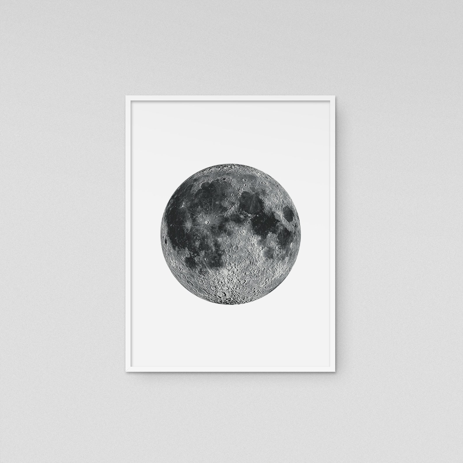 Set of 3 Moon Prints Wall Art Moon Phases Poster Minimalist | Etsy