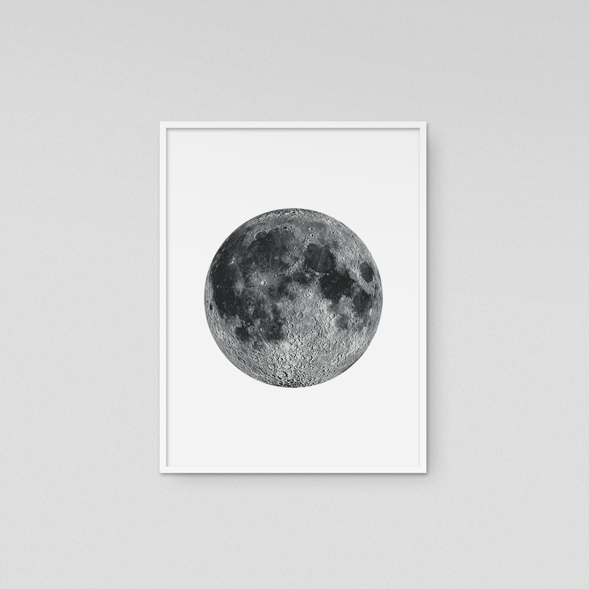 Set of 3 Moon Prints, Wall Art, Moon Phases Poster, Minimalist Moon Art ...