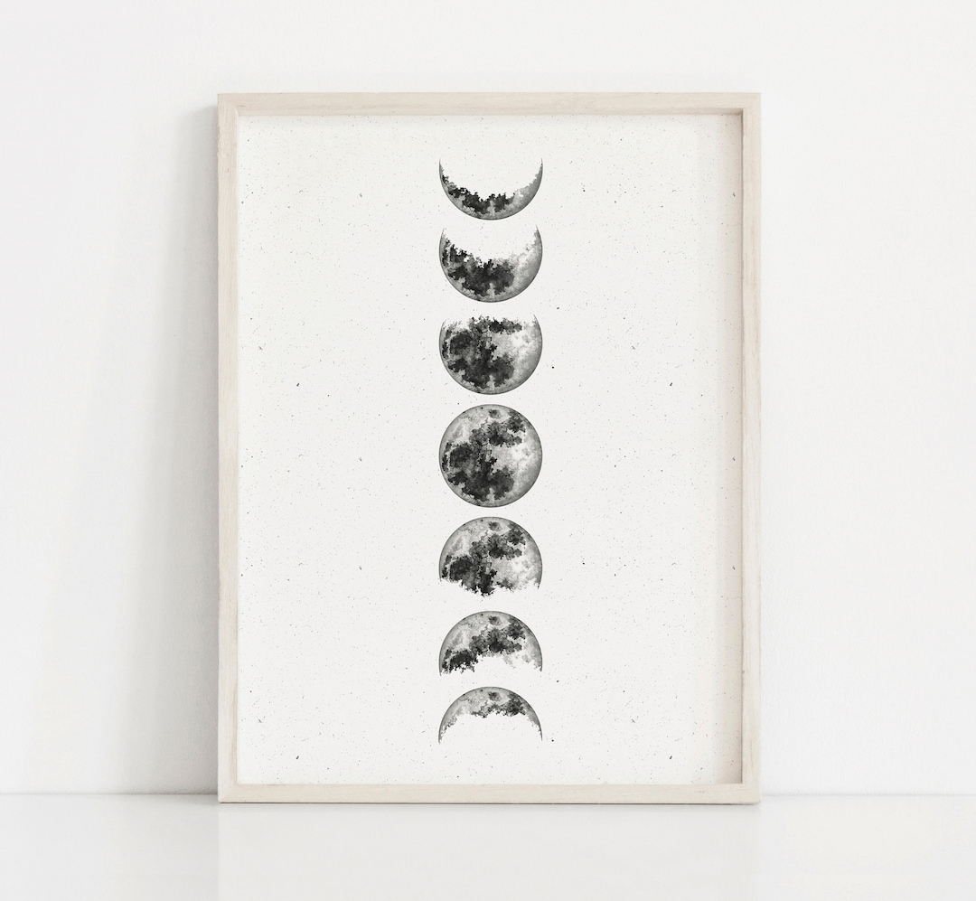 Moon Phases Printable, Phases of the Moon Printable, Moon Phases Print ...