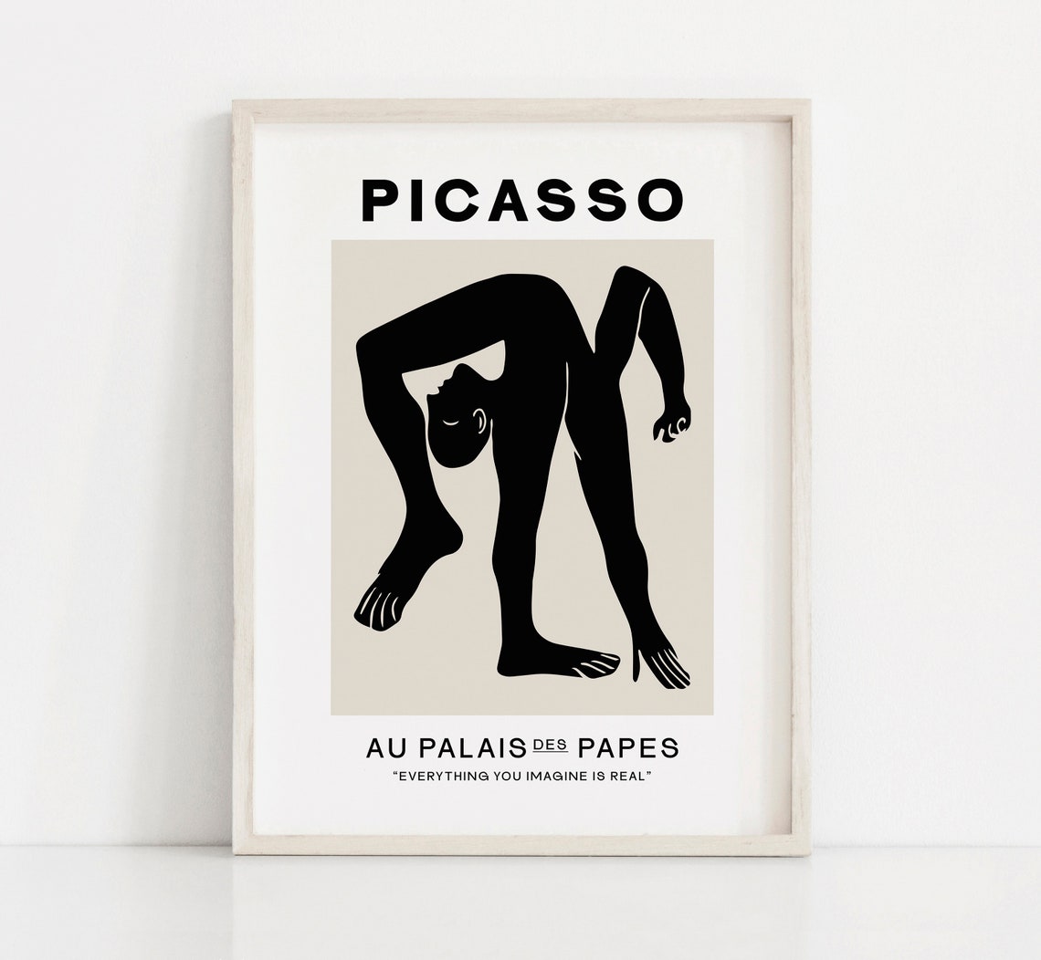 Picasso Acrobat Exhibition Art Print, Pablo Picasso Print, Picasso ...