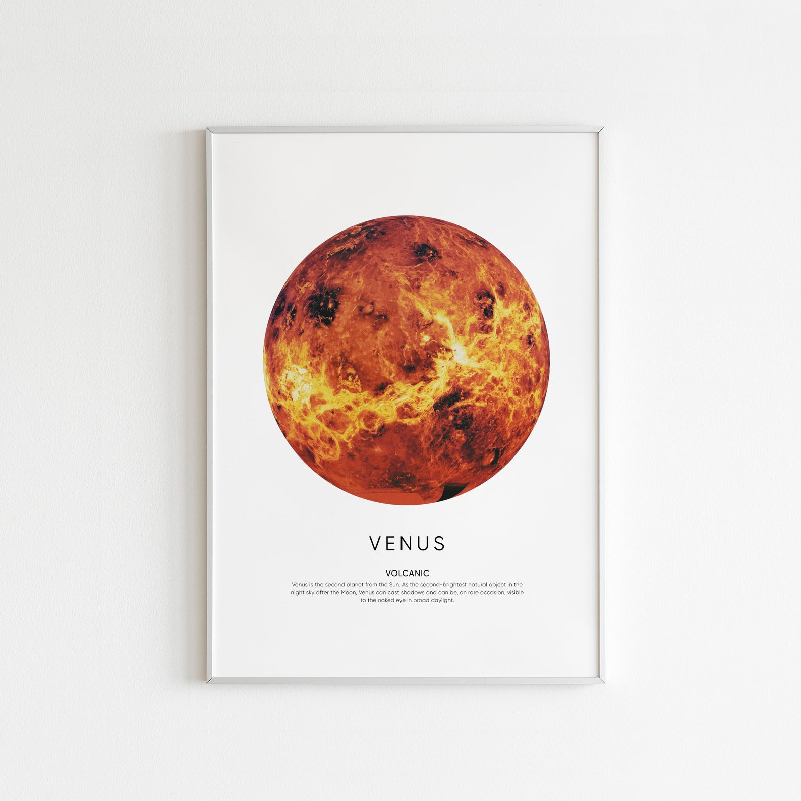 Planet Prints Set of 5 Planet Wall Art, Printable Planet Poster, Print ...