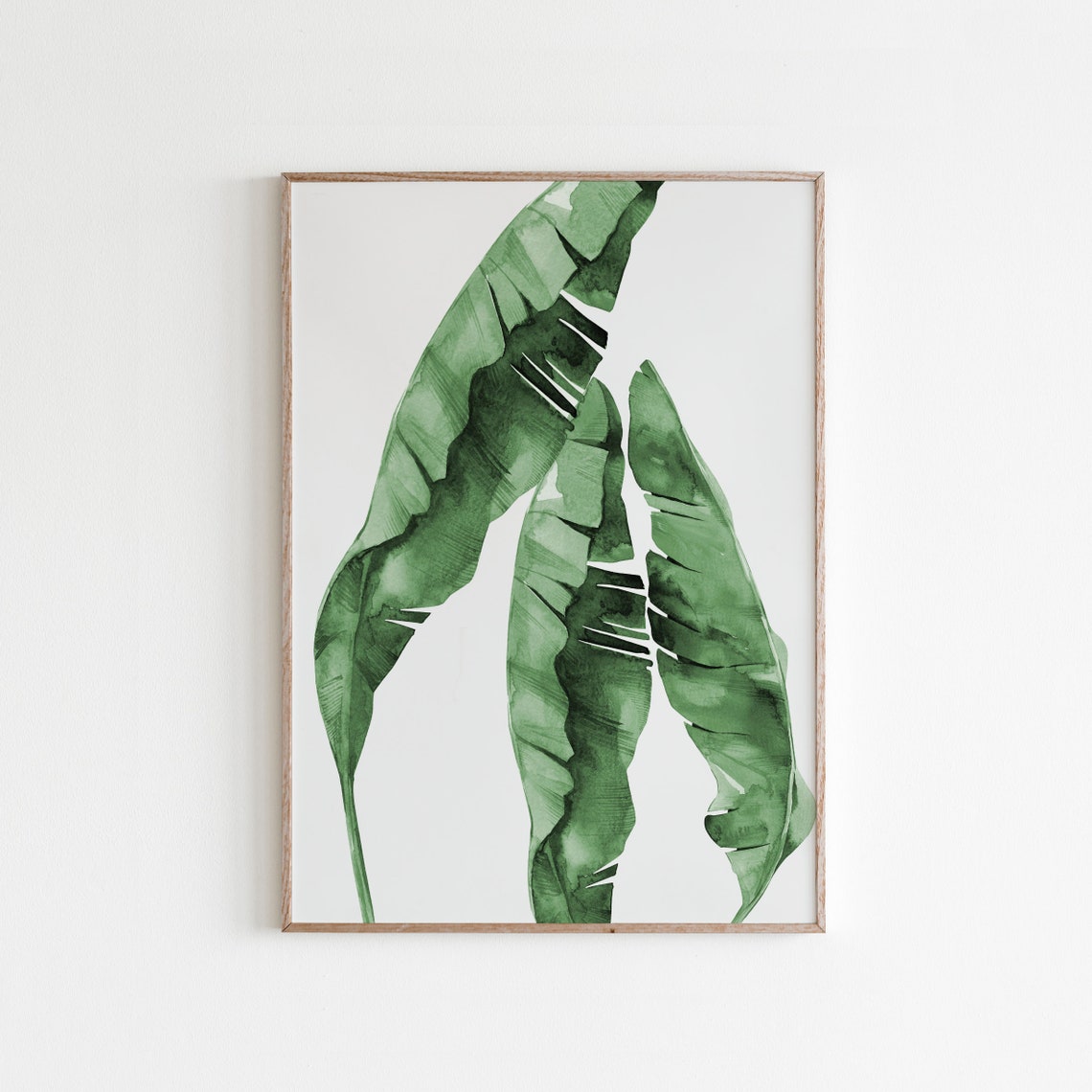 Beautiful Tropical Leaves Watercolor House Plants Posters | Etsy