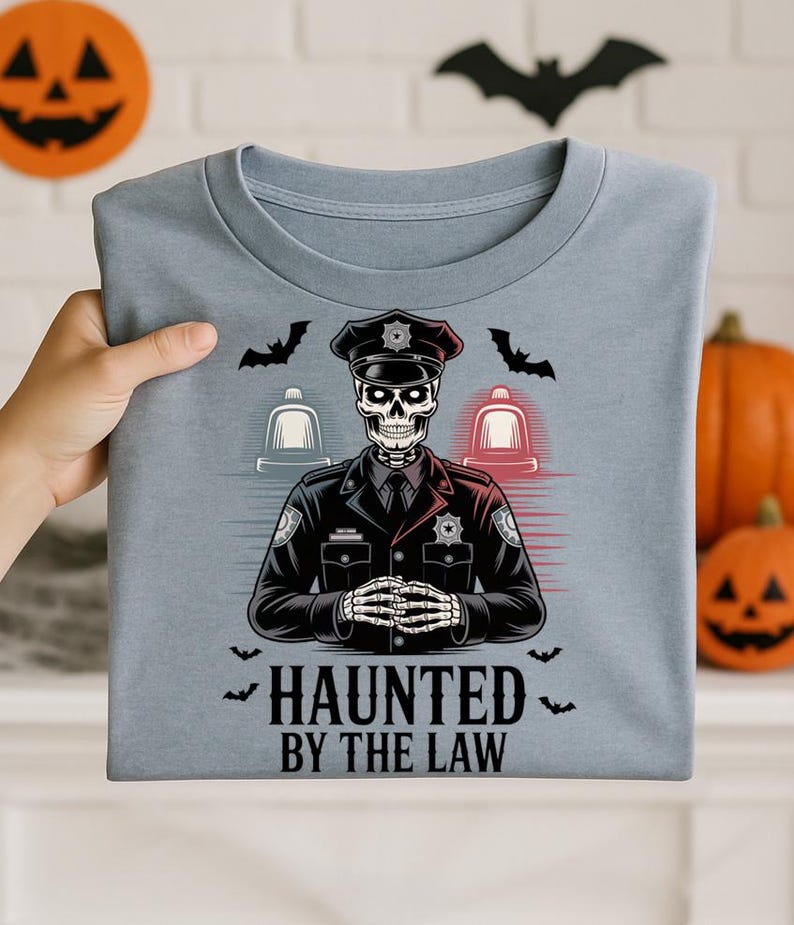 Haunted by the Law PNG, Halloween Police Skeleton Clipart, Spooky Cop ...