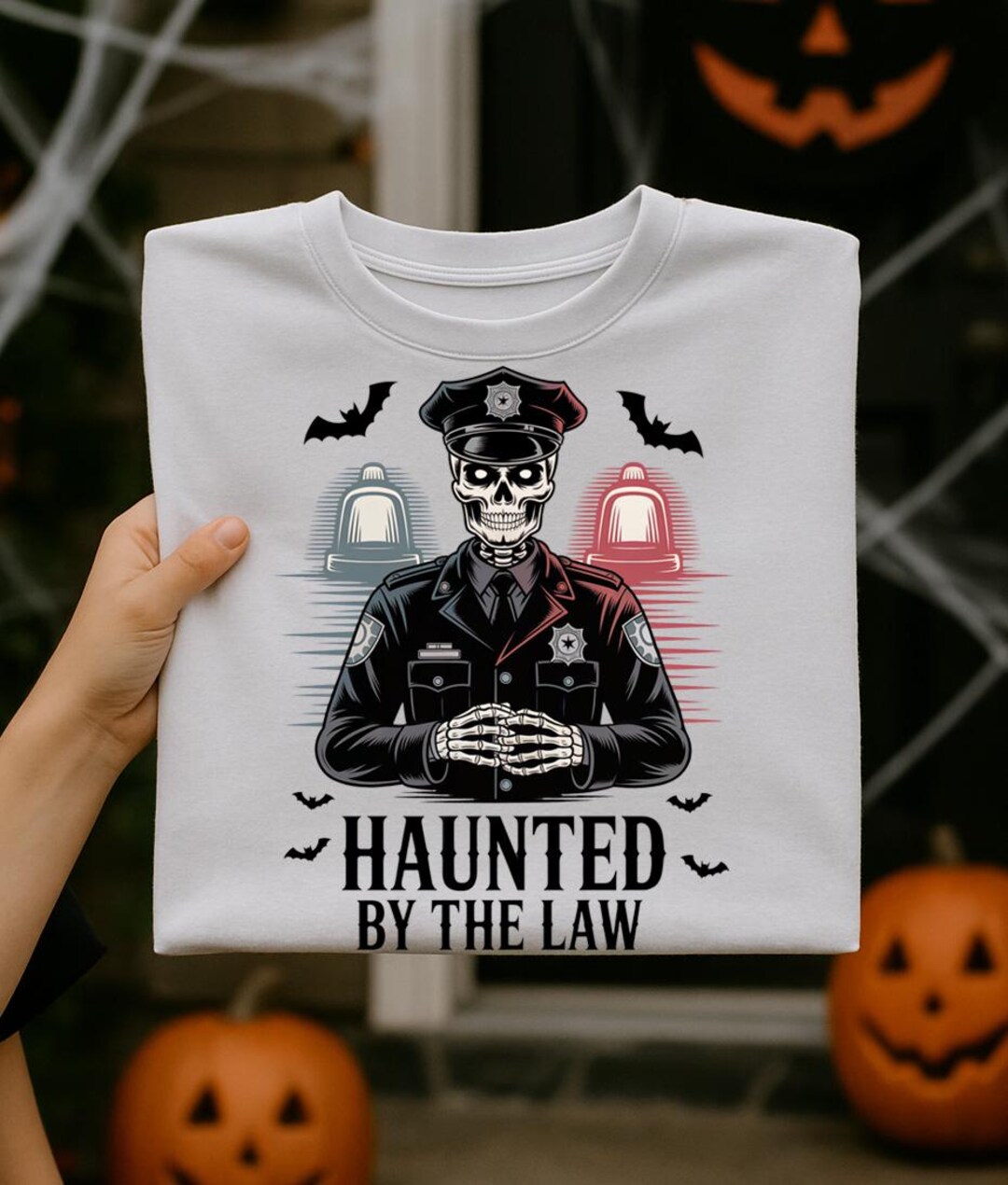 Haunted by the Law PNG, Halloween Police Skeleton Clipart, Spooky Cop ...
