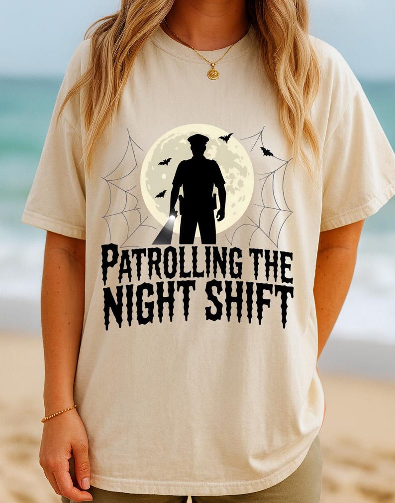 Patrolling the Night Shift PNG, Halloween Police Clipart, Spooky ...