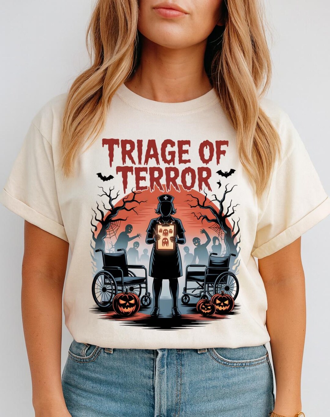 Triage of Terror Nurse PNG – Creepy Hospital Halloween Clipart, Spooky ...
