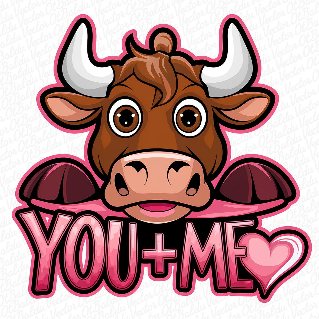Calf With You+me Png, Funny Calf, Love Lettering, T-shirt Print ...