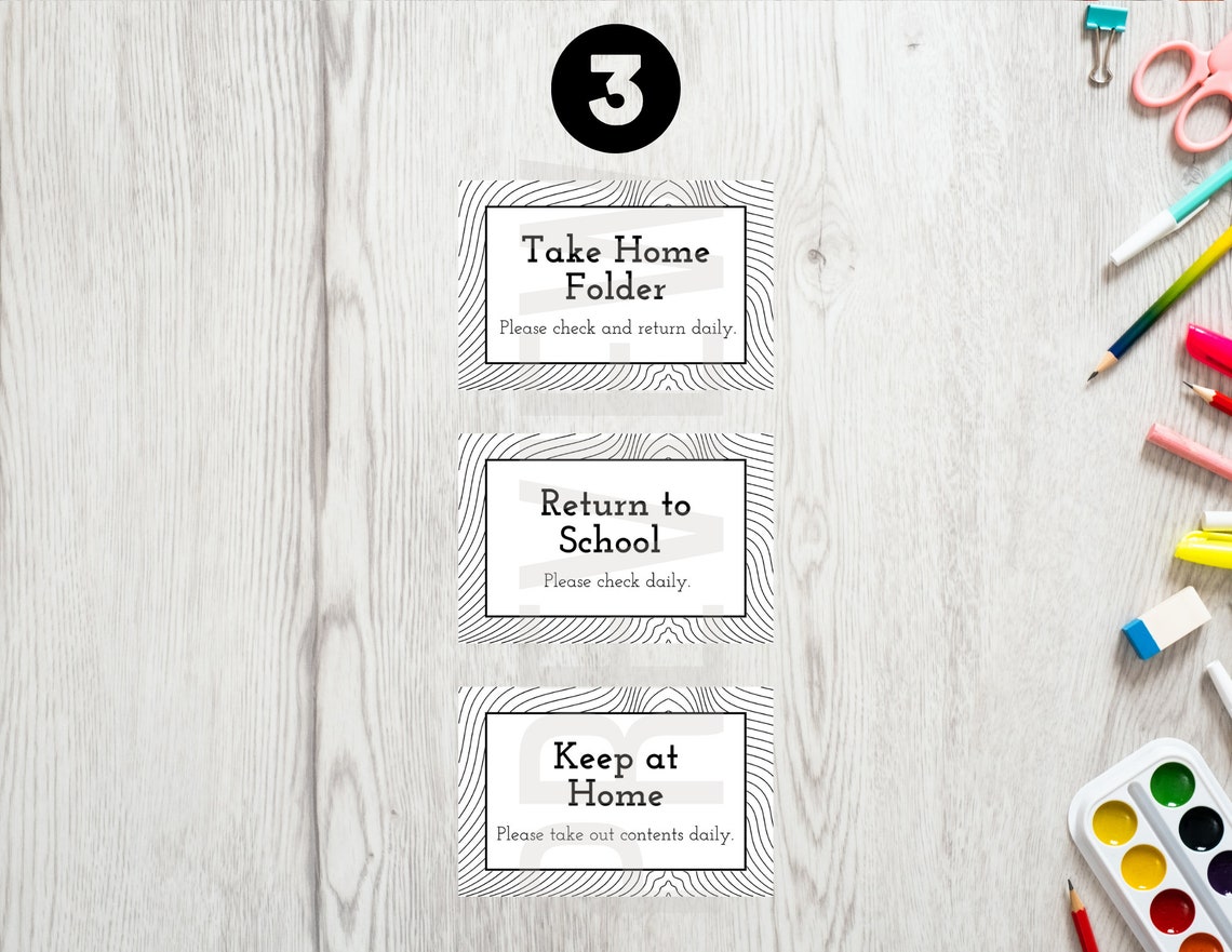 Take Home Folder Labels School Labels Sticker Labels School Stationary ...