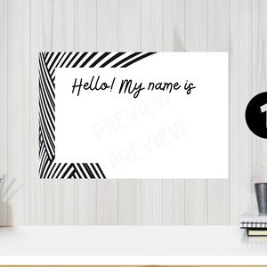 Name Tags | Name Badges | Sticker Name Tag | ID | Hello | My Name is ...