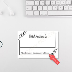 Name Tags Name Badges ID Sticker Name Tag Hello My - Etsy