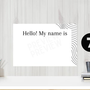 Name Tags | Name Badges | Sticker Name Tag | ID | Hello | My Name is ...