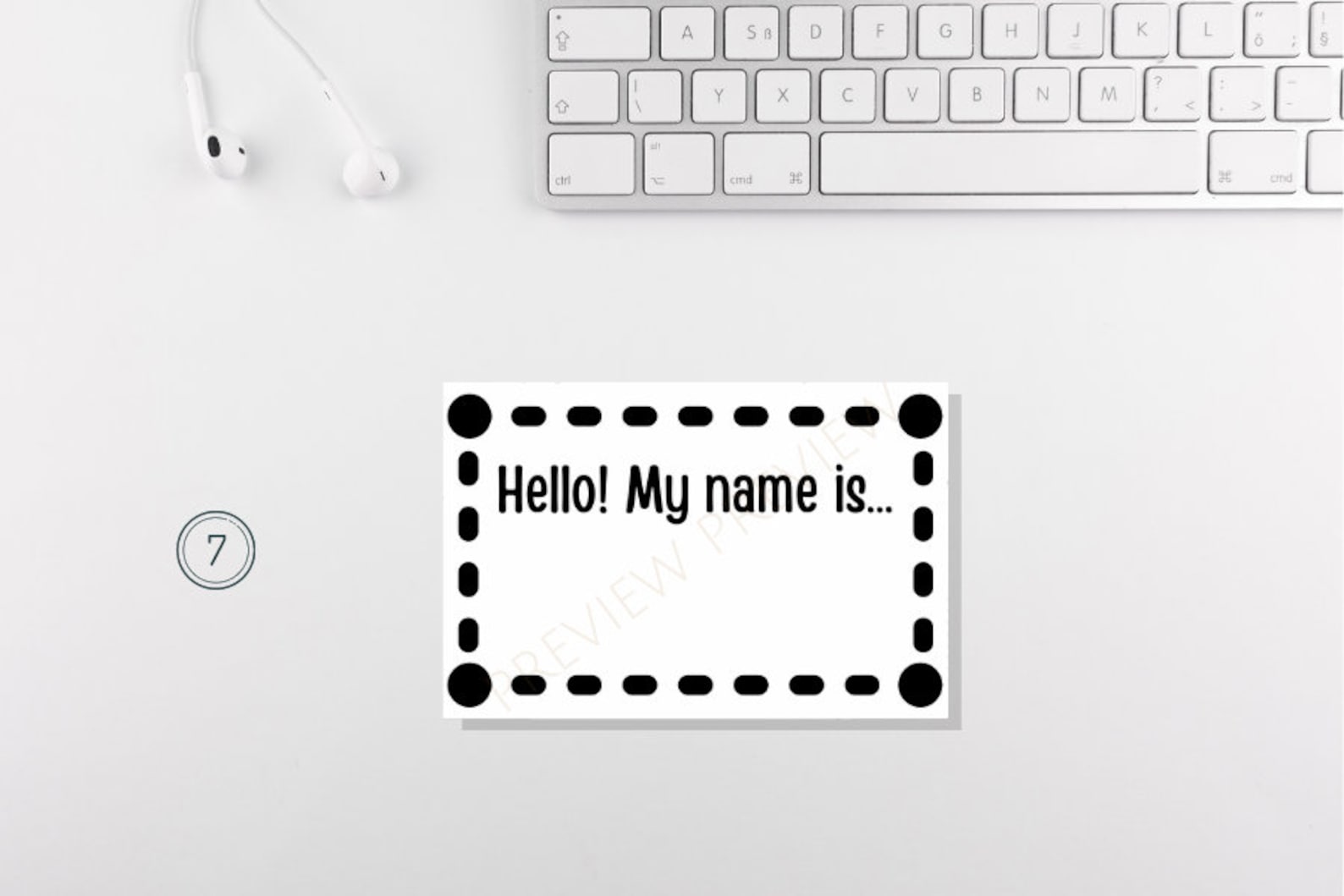 Name Tags | Name Badges | ID | Sticker Name Tag | Hello | My Name is ...