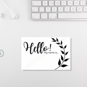 Name Tags | Name Badges | ID | Sticker Name Tag | Hello | My Name is ...