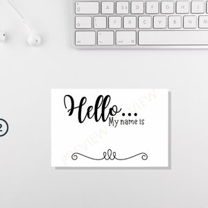 Name Tags | Name Badges | ID | Sticker Name Tag | Hello | My Name is ...