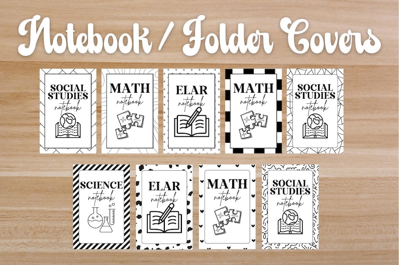 Folder Labels | Sticker Labels | School | Stationary | Binder Cover ...