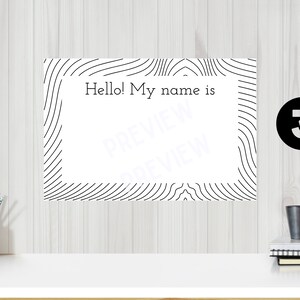 Name Tags | Name Badges | Sticker Name Tag | ID | Hello | My Name is ...