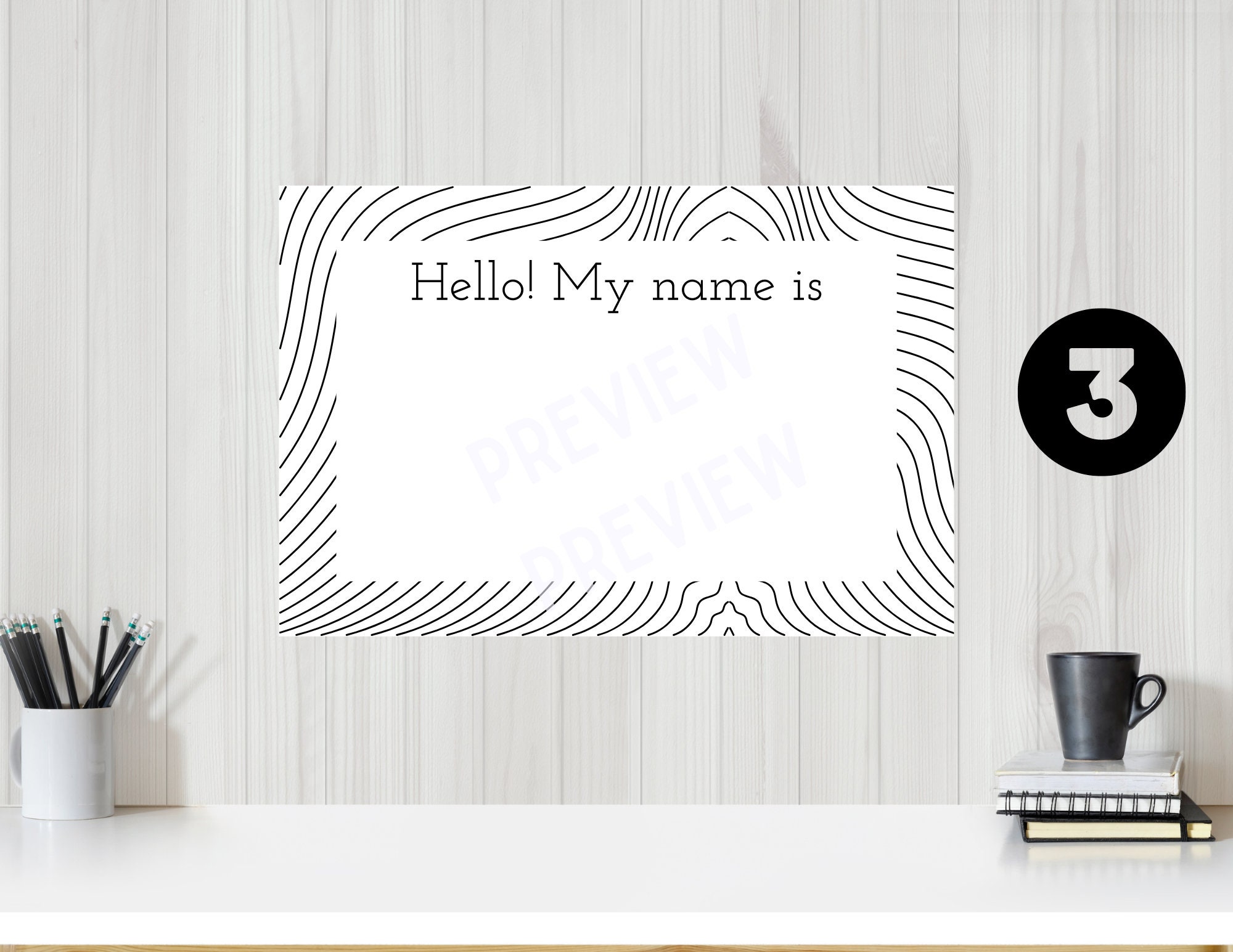 Name Tags | Name Badges | Sticker Name Tag | ID | Hello | My Name is ...