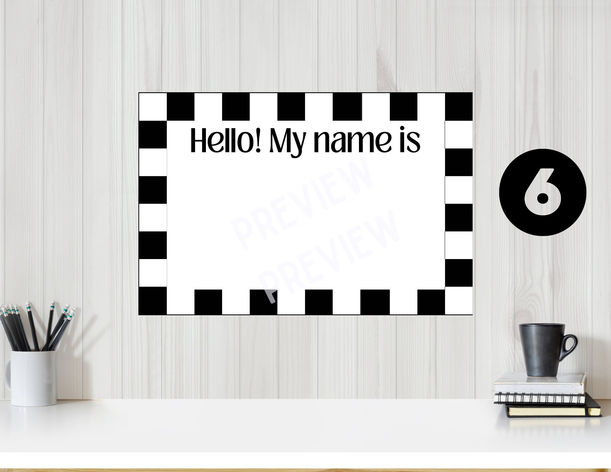 Name Tags | Name Badges | Sticker Name Tag | ID | Hello | My Name is ...