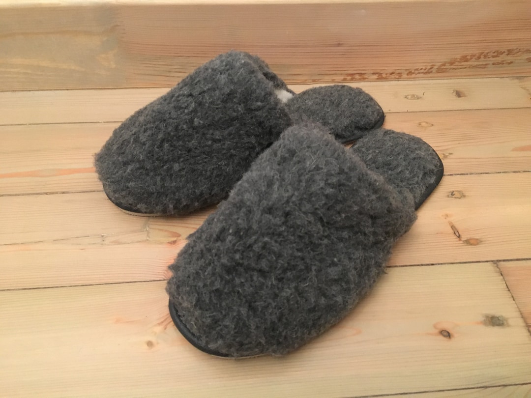 Eco Women's / Mens Merino Pure Sheep's Wool Slippers/ Sheepskin ...