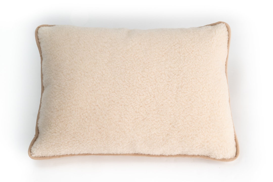 Organic Merino Wool Pillow: Luxury Sleep Pillow, Made in Latvia - Etsy
