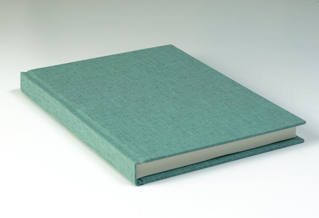 Linen Notebook Duck Egg Blue Notebook A5 / A6 Notebook, Hand Bound ...