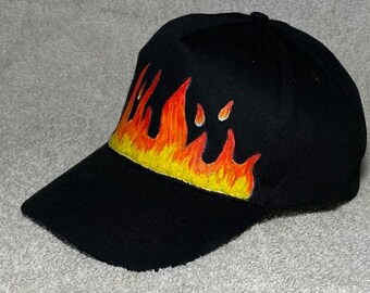 Hand Painted Baseball Cap - Etsy