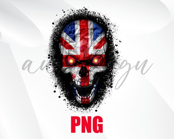 Skull Flag England Sublimation PNG File Only - Etsy
