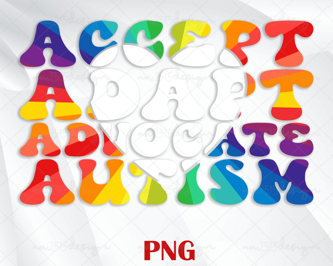 Autism Quote Png, Autism Awareness Png, Accept Adapt Advocate, Autism ...
