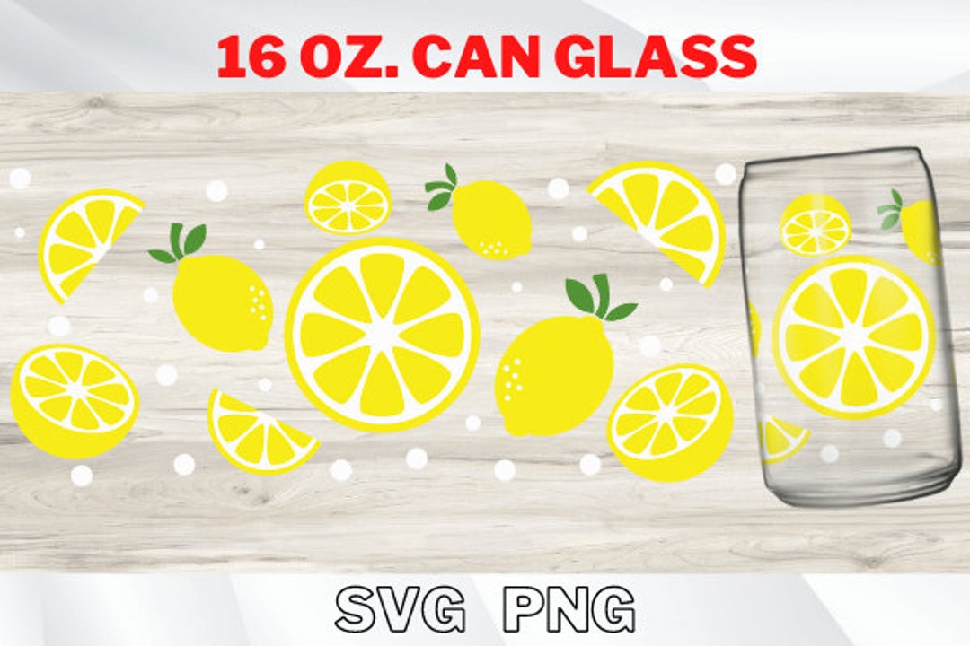 Lemons Libbey Glass Wrap SVG, PNG Cut File Digital Download - Etsy