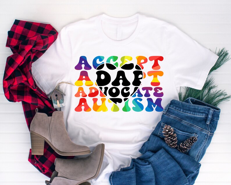 Autism Quote Png Autism Awareness Png Accept Adapt Advocate - Etsy