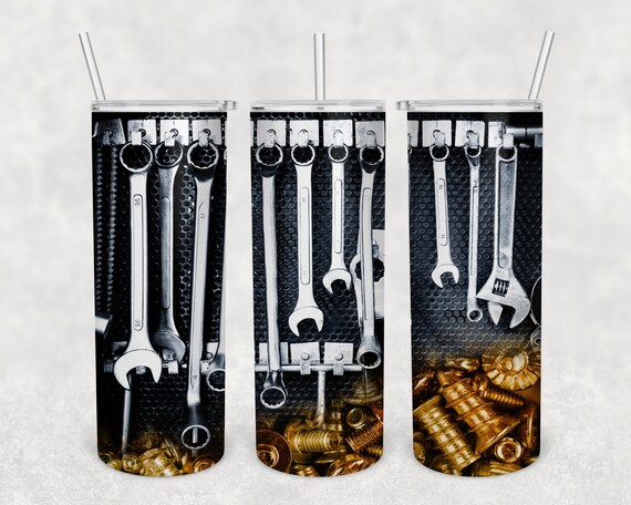 20oz Skinny Tumbler Sublimation Designs Metal Automotive Tools - Etsy