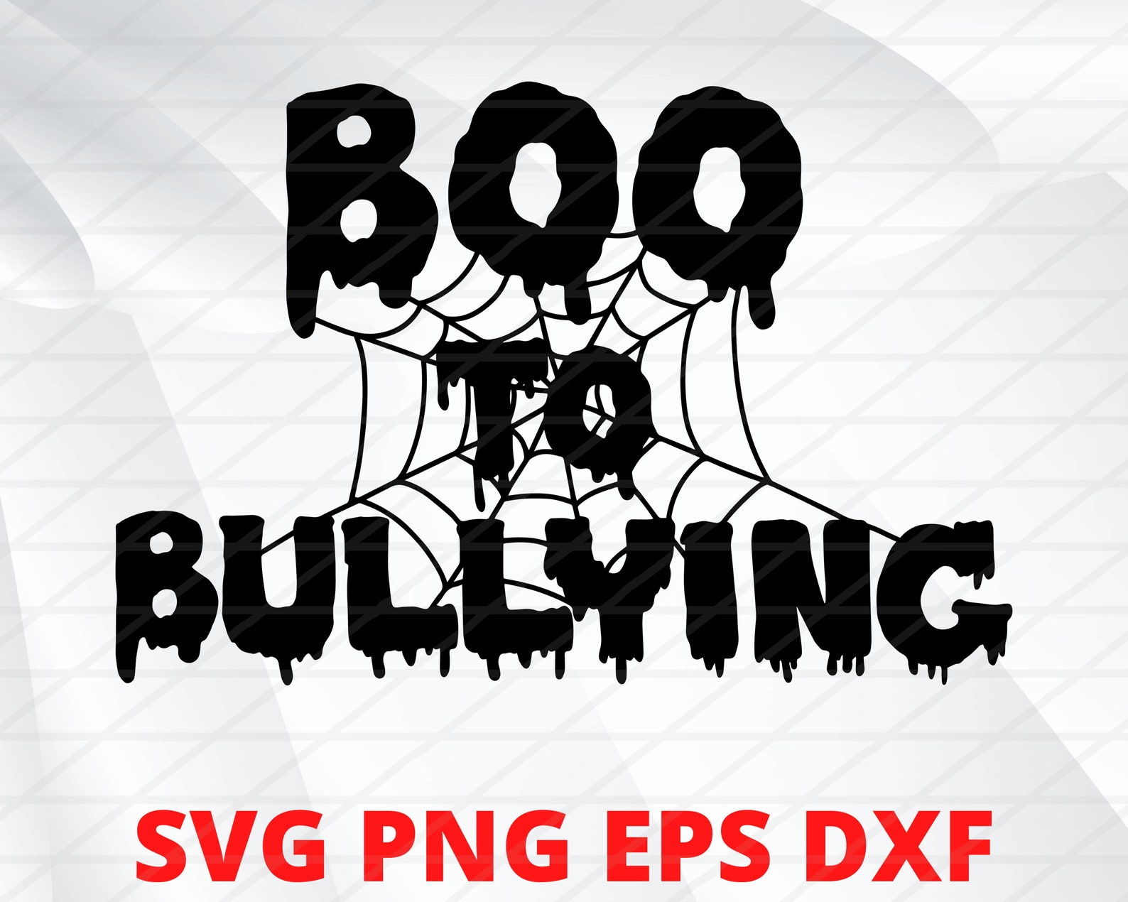 Boo to Bullying Svg Bullying Halloween Svg Spider Web - Etsy