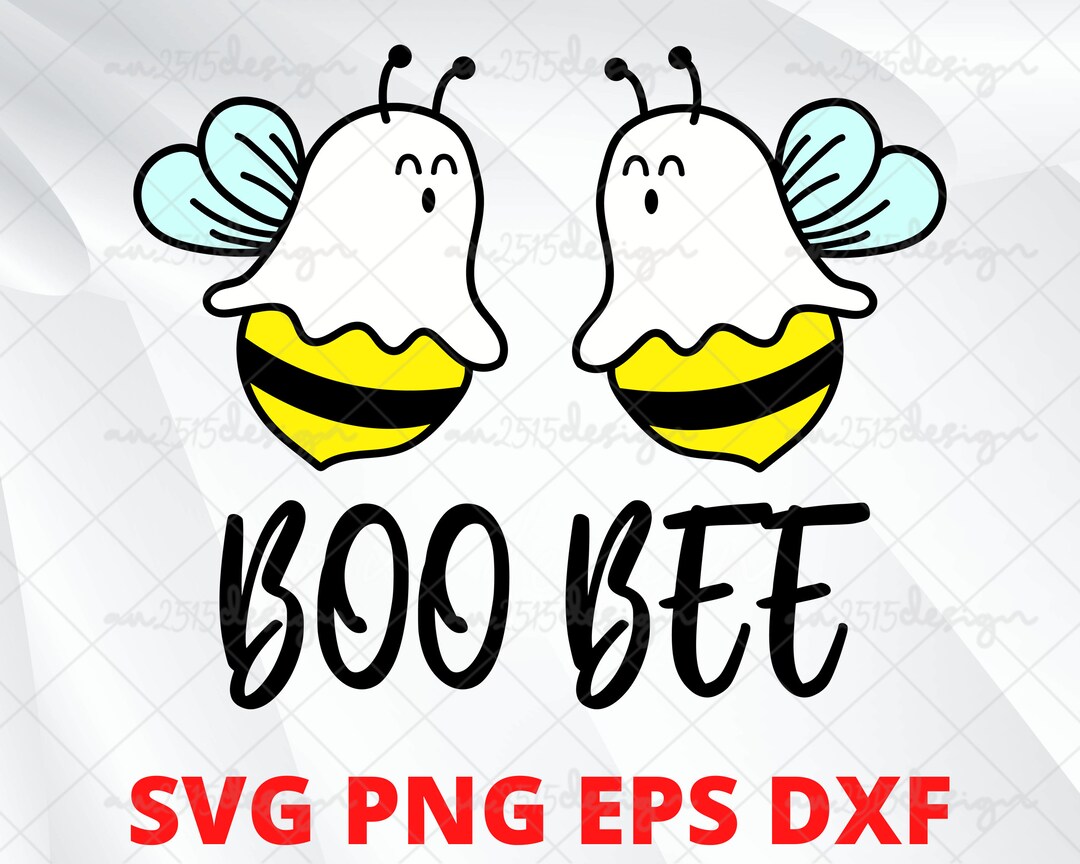 Boo Bees Svg, Ghost Bee Svg, Boo Svg, Halloween Svg, Cricut, Silhouette ...