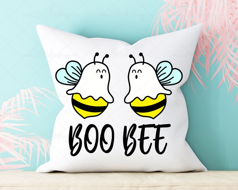 Boo Bees Svg, Ghost Bee Svg, Boo Svg, Halloween Svg, Cricut, Silhouette ...