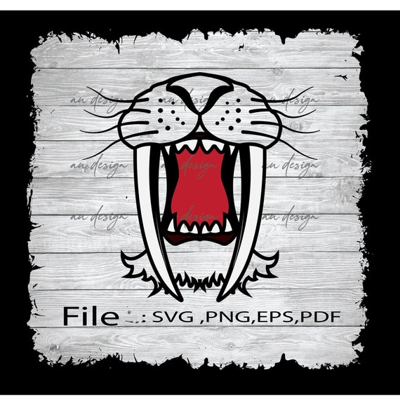 Instant Download Animal Face Mask SVG/ Saber-toothed Tiger SVG - Etsy